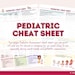Pediatric Cheat Sheet | Nurse Practitioner | Nurisng Students | Medical Student | Concise ...