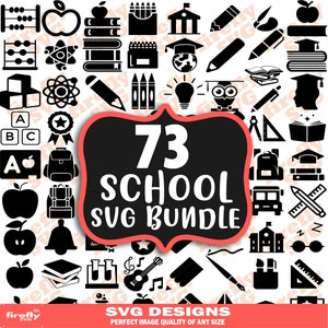 School SVG Bundle, School Svg, Teacher Svg, First Day of School, Svg ...