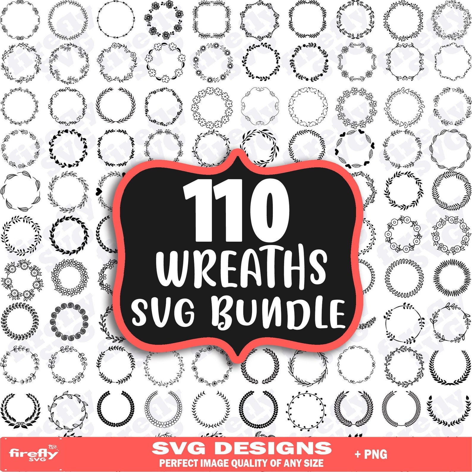 Wreath SVG Bundle Floral Wreath Svg Svg Files for Cricut - Etsy