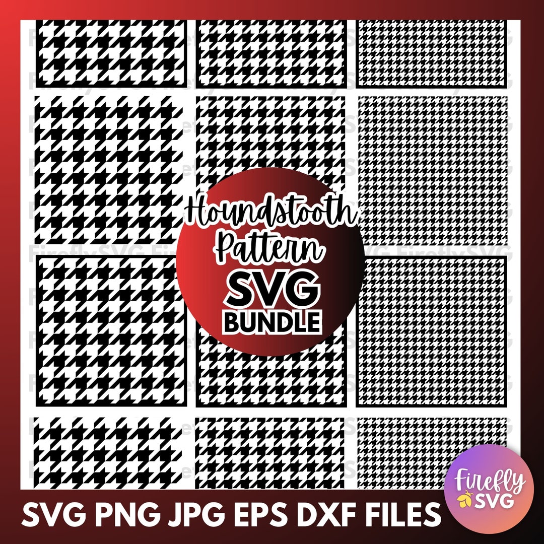 6 Houndstooth Pattern SVG Houndstooth Clipart Houndstooth Texture ...