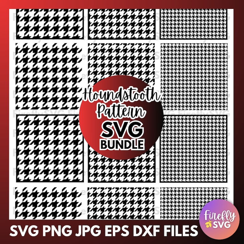 6 Houndstooth Pattern SVG Houndstooth Clipart Houndstooth Texture ...