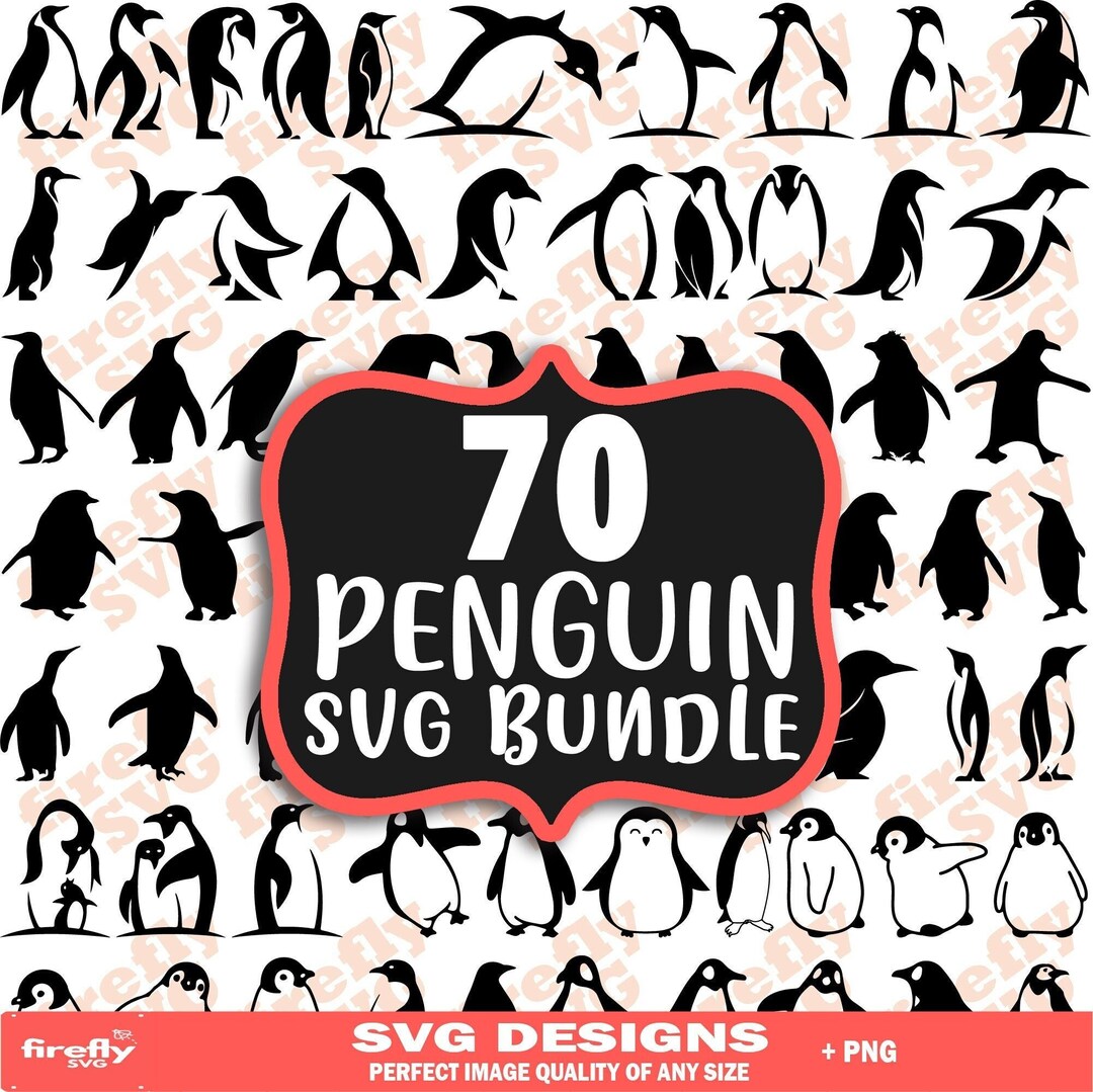 Penguin SVG Bundle Penguin Svg Penguin Clipart Penguin - Etsy