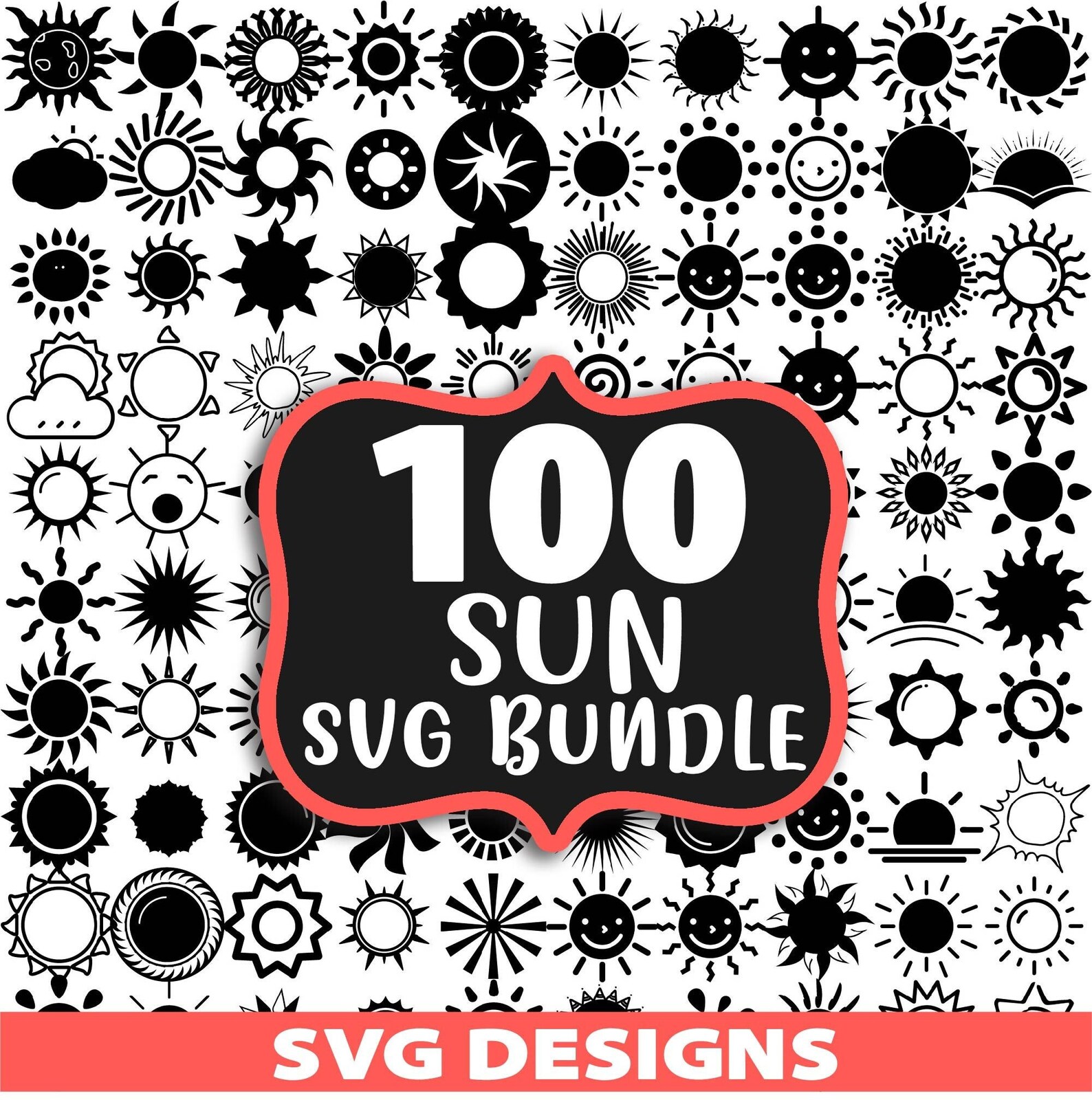 Sun SVG Bundle Sun Clipart Summer Svg Sunshine Svg Sun | Etsy
