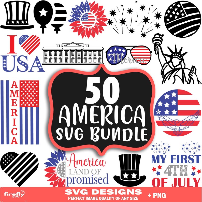 4th of July SVG Bundle Patriotic Svg America Svg USA Svg - Etsy