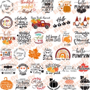 Fall SVG Bundle, Fall Svg, Happy Fall Svg, Autumn Svg, Thanksgiving Svg ...