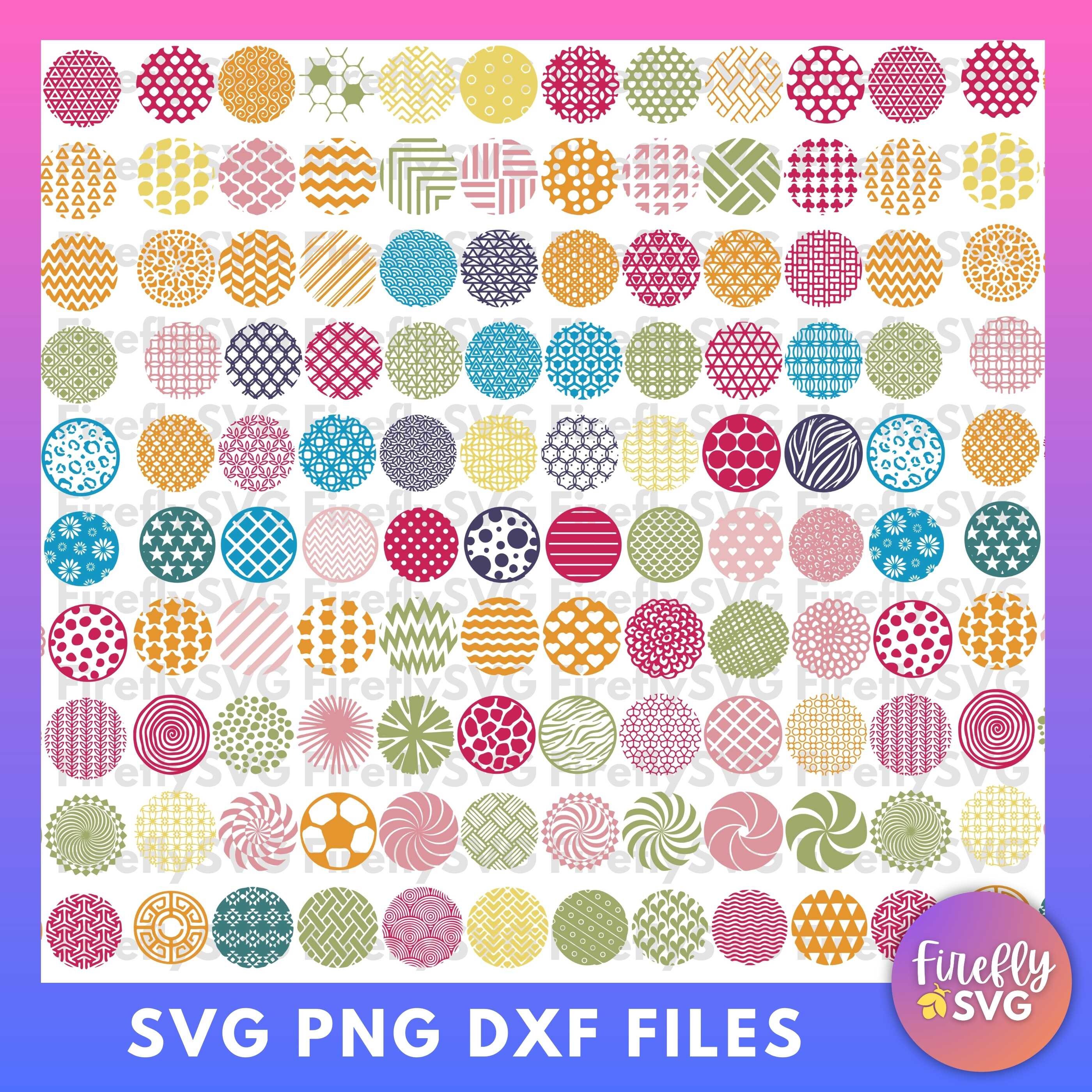 Keychain Svg Bundle Key Ring Svg Keychain Pattern Svg Circle Pattern ...