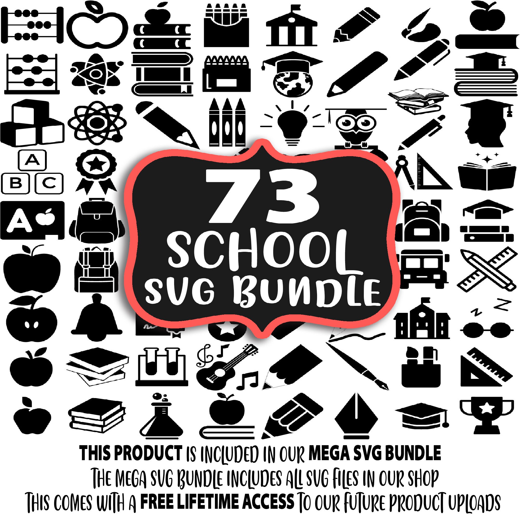 School SVG Bundle, School Svg, Teacher Svg, First Day of School, Svg ...