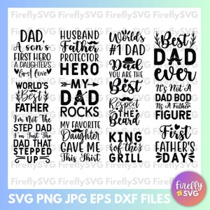 30 Dad SVG Bundle Fathers Day Svg Daddy Svg Dad Life Svg Papa SVG ...