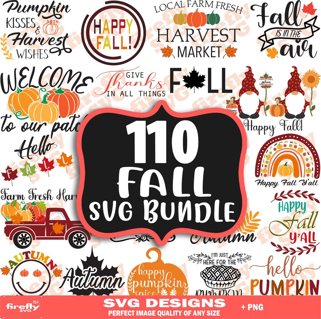 Fall SVG Bundle, Fall Svg, Happy Fall Svg, Autumn Svg, Thanksgiving Svg ...