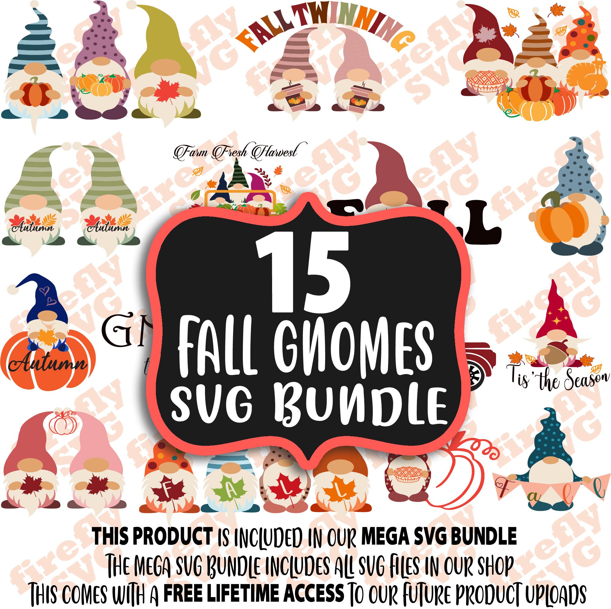 Fall Gnomes SVG Bundle, Fall Svg, Gnomes, Autumn Gnomes Svg, Hello Fall ...