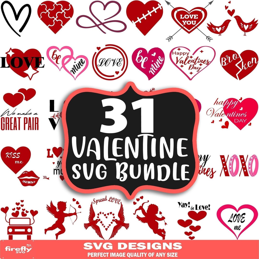 Valentine SVG Bundle Valentine Svg Valentine's Day Svg - Etsy
