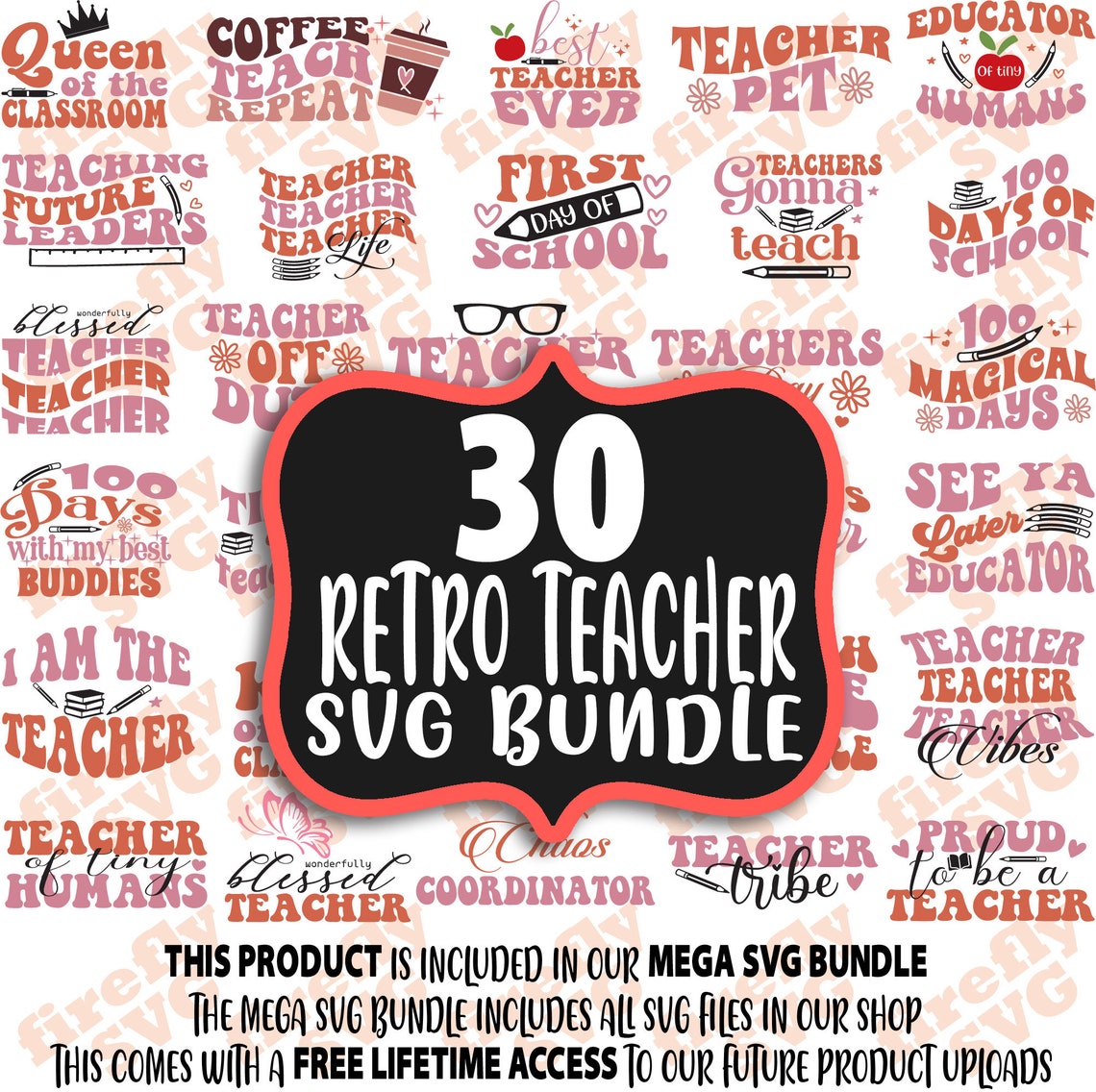 Retro Teacher SVG Bundle School Svg Teacher Svg First Day of - Etsy