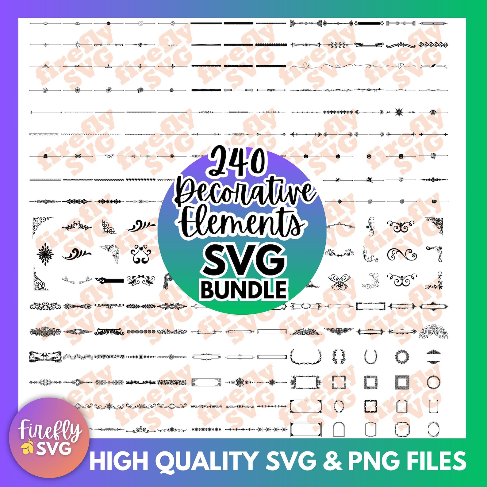 Decorative Elements SVG Ornaments SVG Flourishes Svg Twirls Svg Text ...