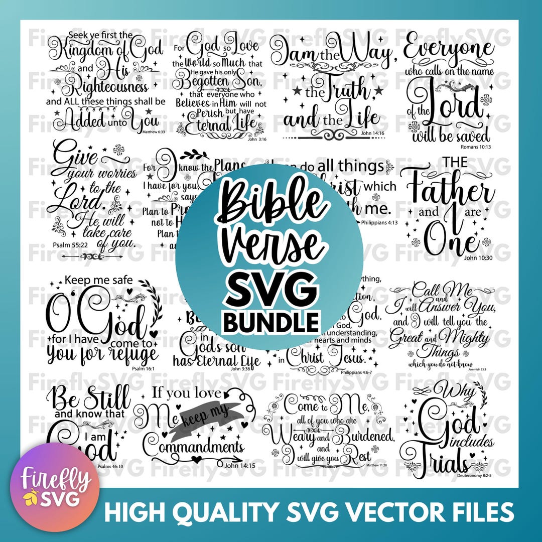 Christian SVG Bundle, Bible Verse Svg, Faith Svg, Jesus Svg, Cross Svg ...