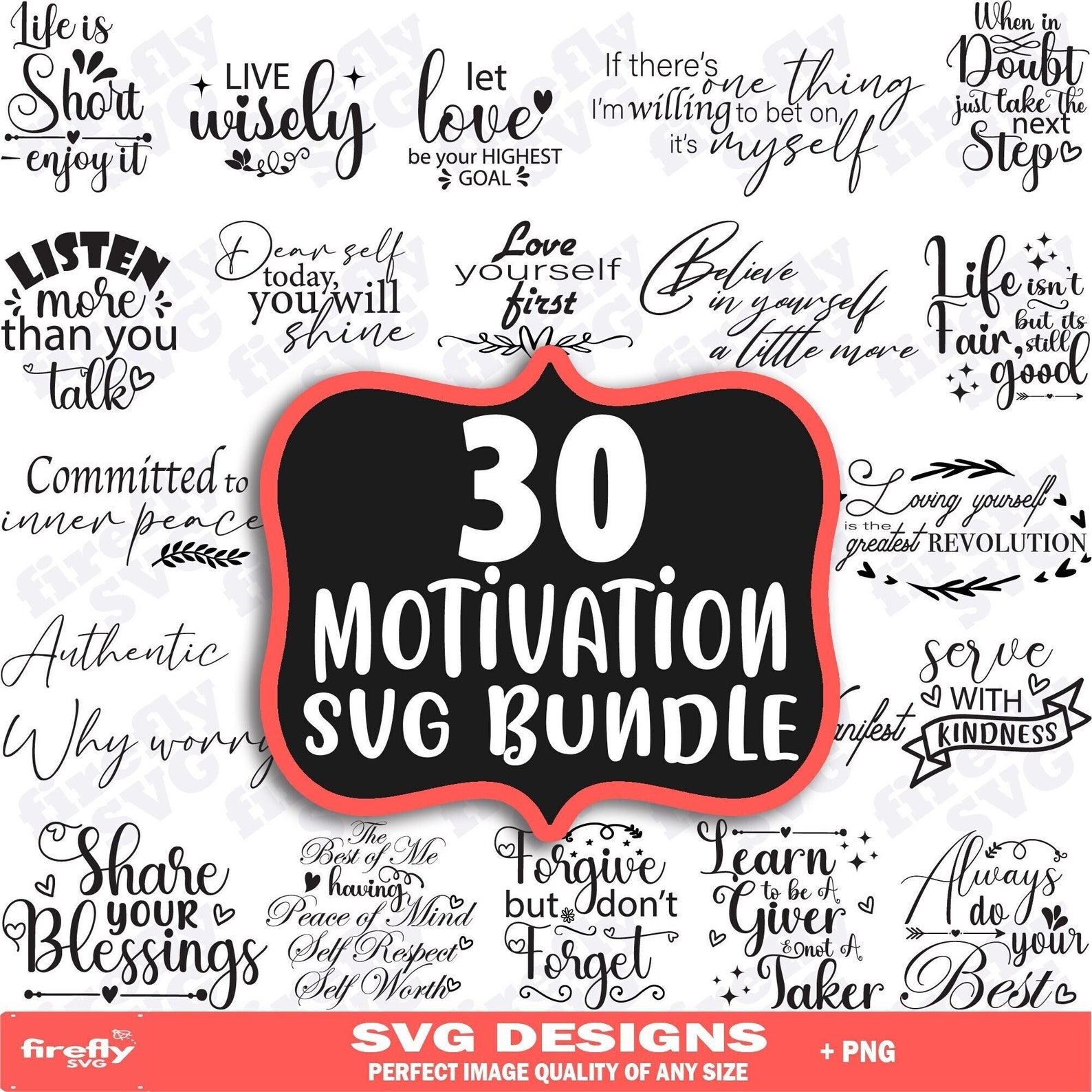 Motivation Quotes SVG Bundle Motivational Sayings Bundle Inspirational ...
