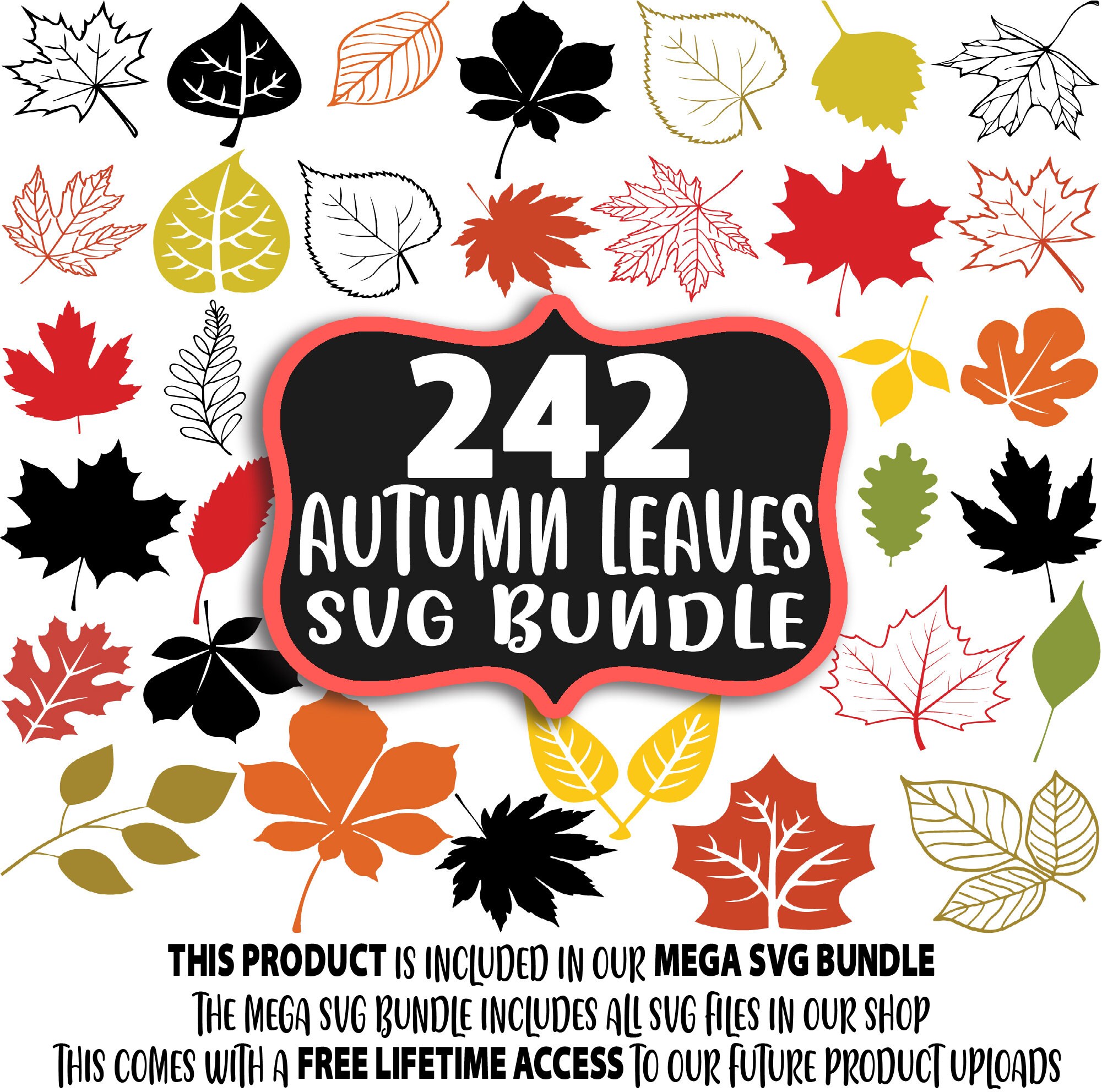 Autumn Leaves SVG Bundle Autumn Svg Fall Svg Bundle Fall - Etsy