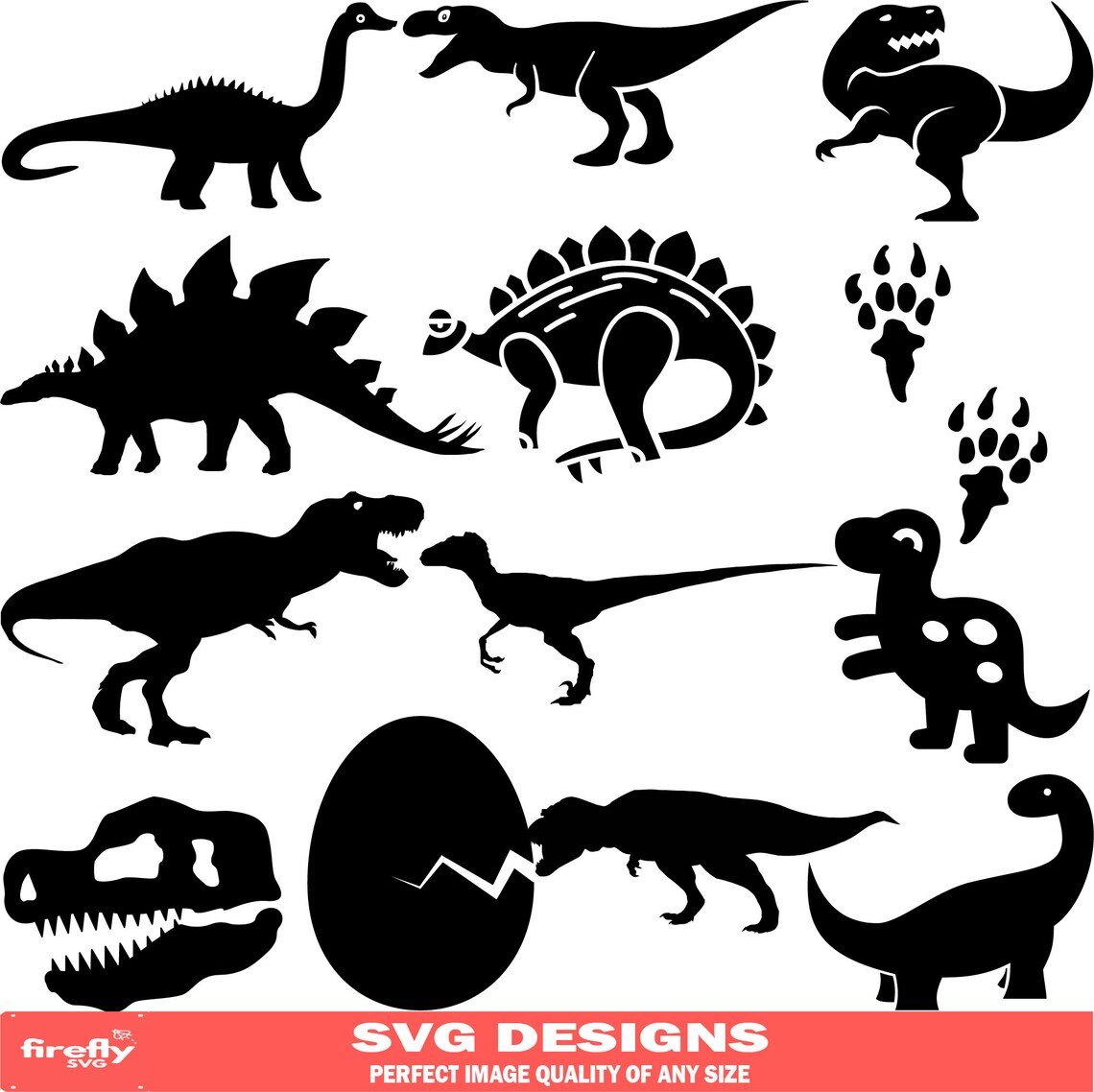 Dinosaur SVG Bundle Svg Files for Cricut Dinosaur Svg Dino - Etsy