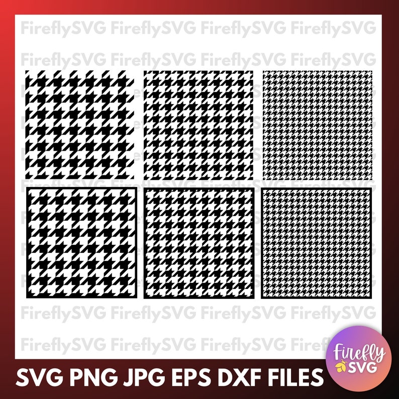 6 Houndstooth Pattern SVG Houndstooth Clipart Houndstooth Texture ...