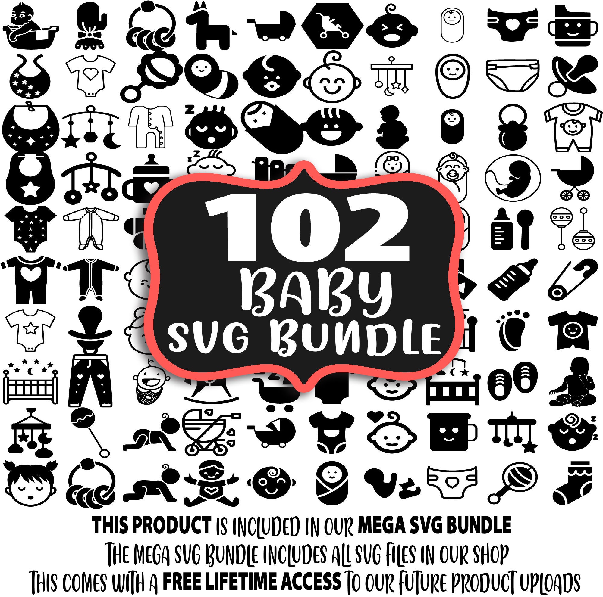 Baby SVG Bundle, Newborn Svg Bundle, Baby Girl Svg, Baby Boy Svg, Baby ...