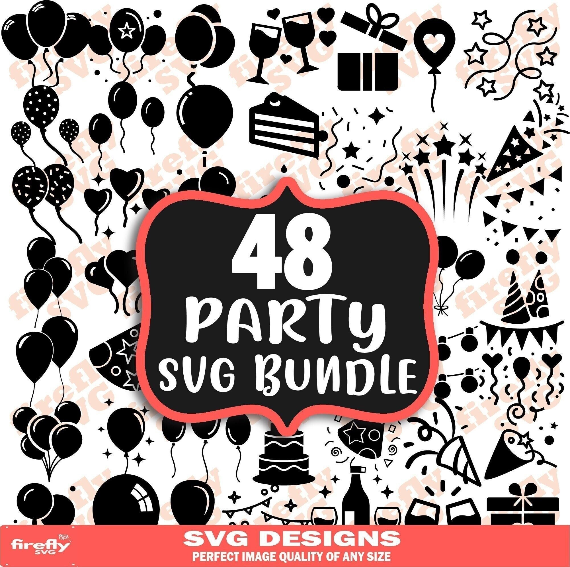 Party SVG Bundle, Birthday Svg Bundle, Happy Birthday Svg, Svg Bundle ...
