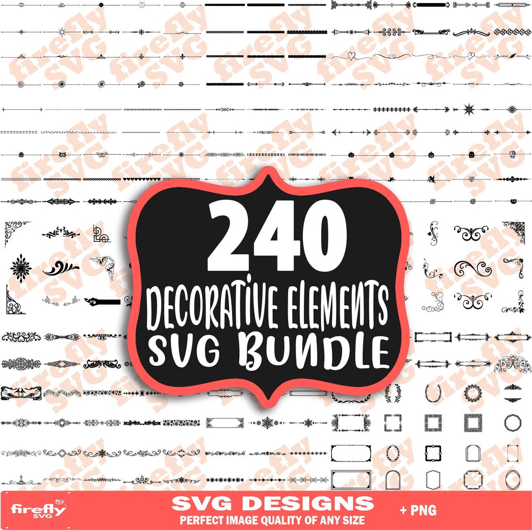 Decorative Elements SVG Ornaments SVG Flourishes Svg Twirls Svg Text ...
