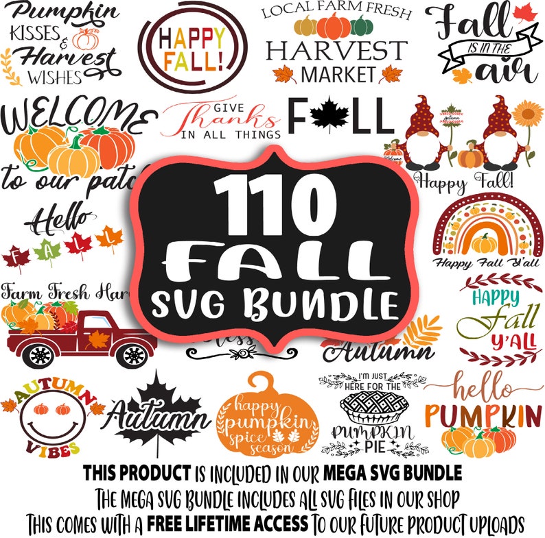 Fall SVG Bundle Fall Svg Happy Fall Svg Autumn Svg - Etsy