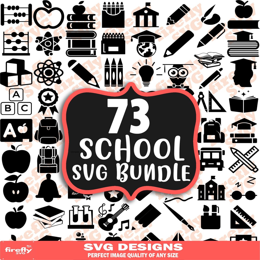 School SVG Bundle, School Svg, Teacher Svg, First Day of School, Svg ...