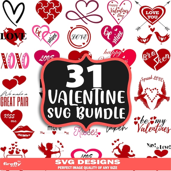 Valentine SVG Bundle Valentine Svg Valentine's Day Svg | Etsy