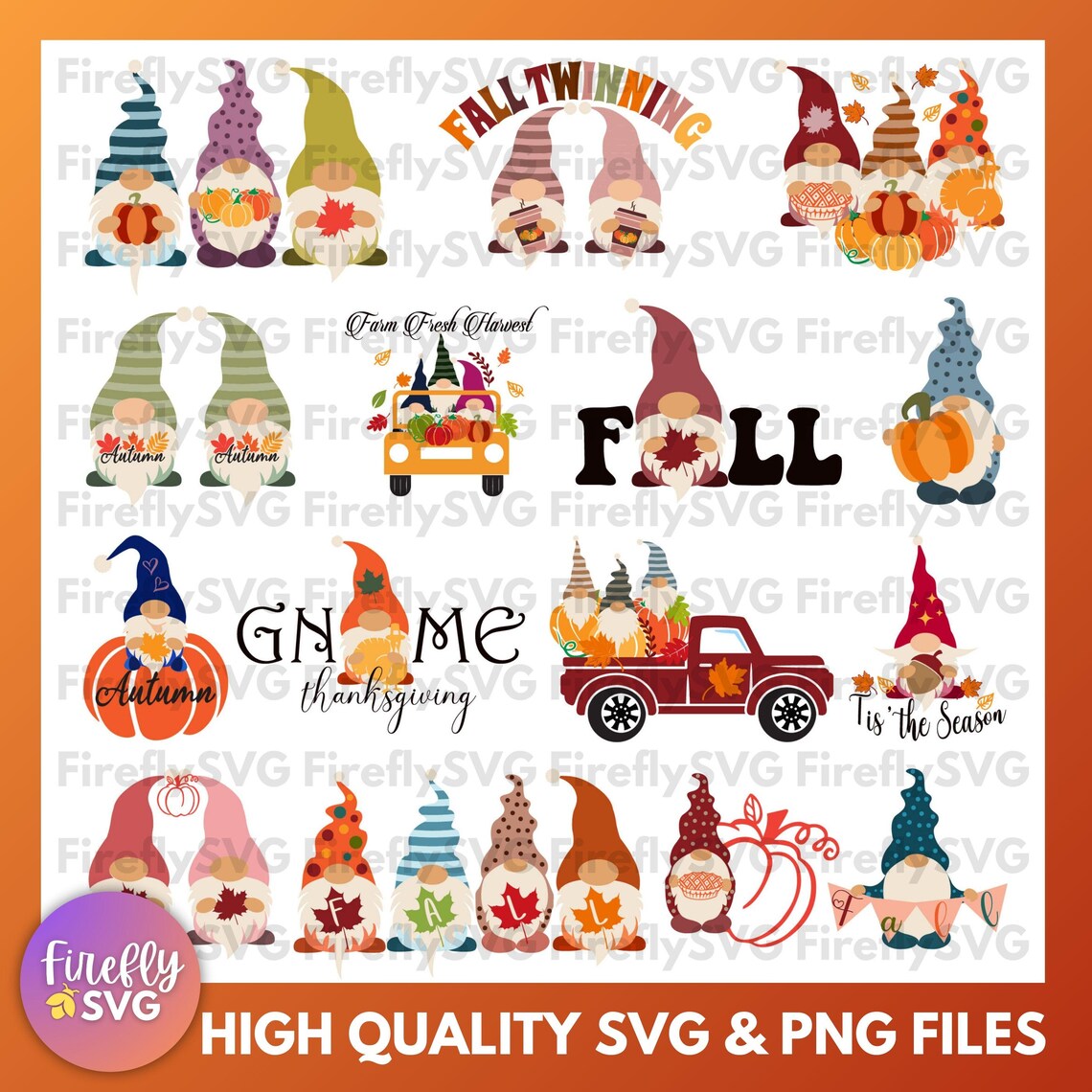 Fall Gnomes SVG Bundle, Fall Svg, Gnomes, Autumn Gnomes Svg, Hello Fall ...