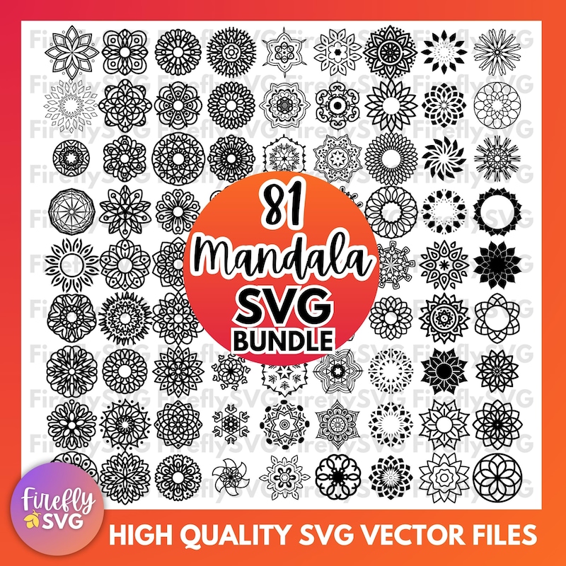 Mandala Svg - Etsy