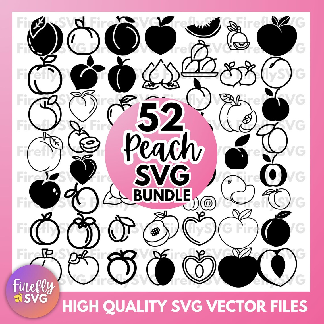Peach SVG Bundle, Peach Svg Cricut, Peach Svg, Instant Download ...