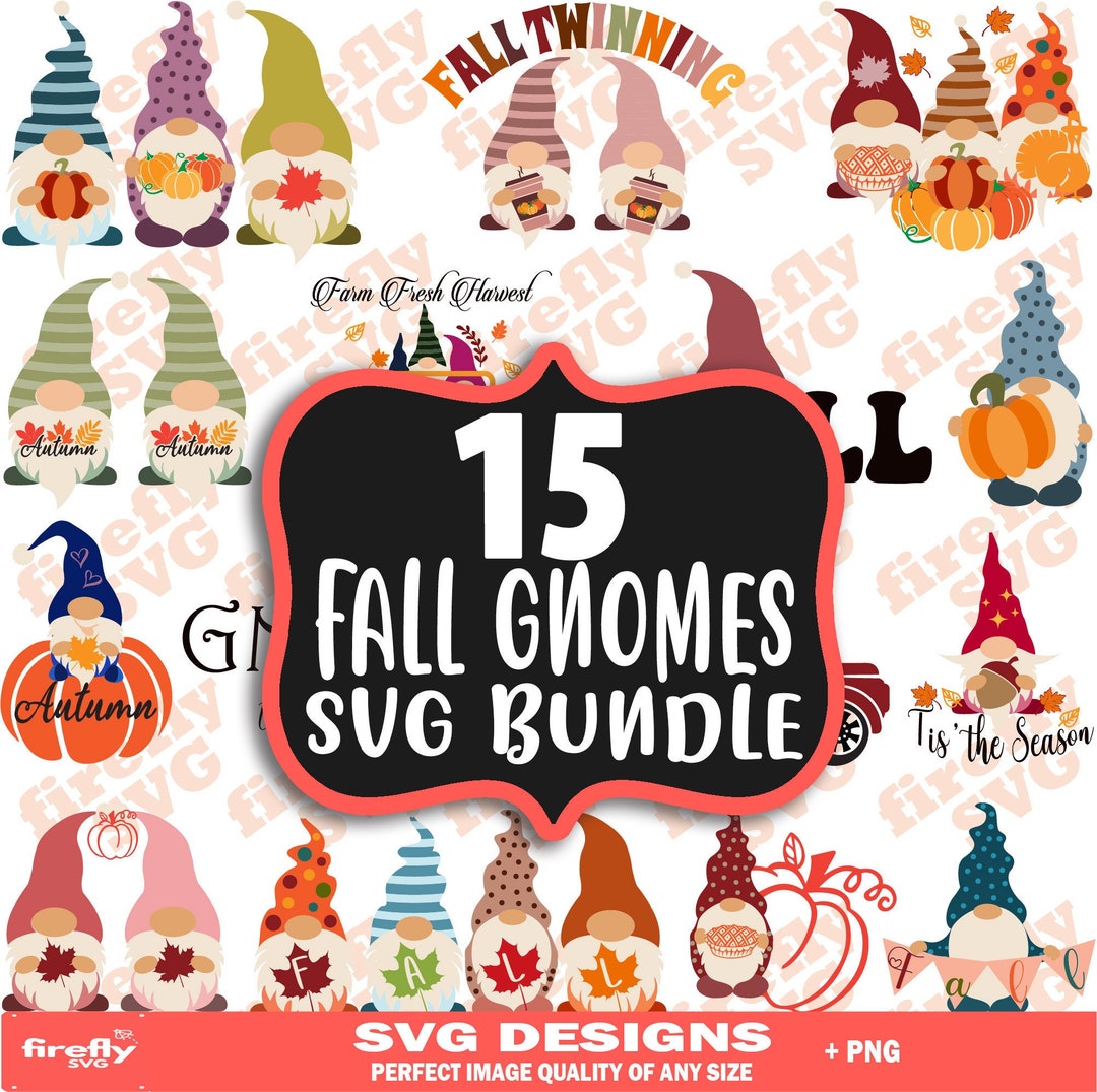Fall Gnomes SVG Bundle, Fall Svg, Gnomes, Autumn Gnomes Svg, Hello Fall ...