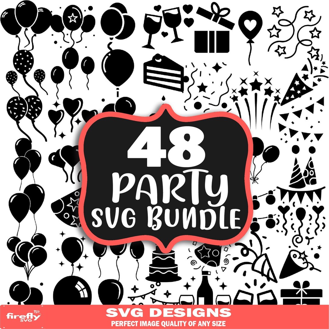 Party SVG Bundle Birthday Svg Bundle Happy Birthday Svg Svg - Etsy