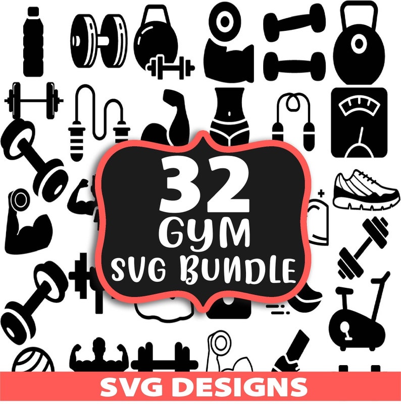 Gym SVG Bundle Gym Svg Workout Svg Fitness Svg Exercise | Etsy