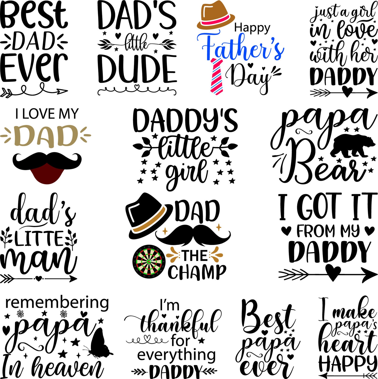 Fathers Day SVG Bundle, Dady Svg, Svg, Dad Svg, Svg Bundle, Svg Files ...