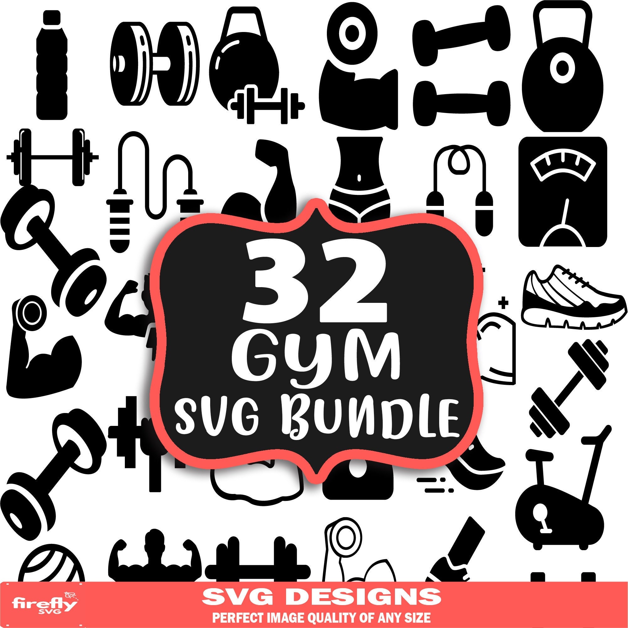 Gym SVG Bundle, Gym Svg, Workout Svg, Fitness Svg, Exercise Svg ...