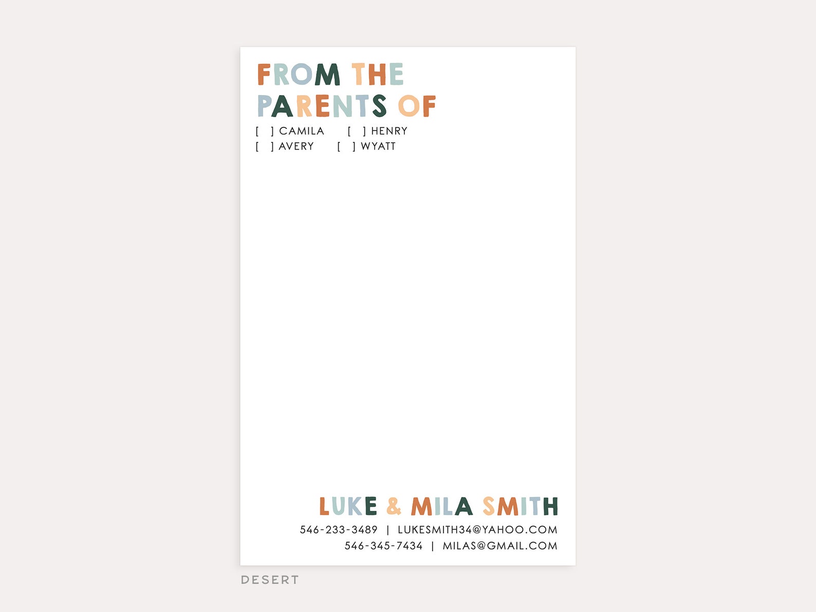 From the Parents of Notepad Custom Colorful Stationery Personalize ...