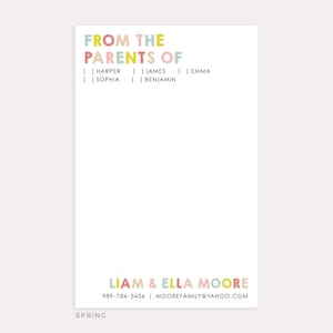 From the Parents of Notepad Custom Colorful Stationery Personalize ...