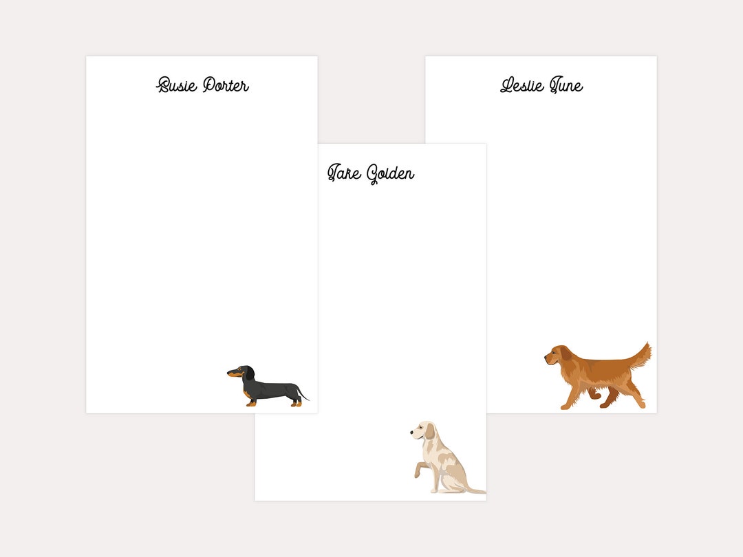 Custom Dog Notepad | Personalized Pet Notepads | Personalized ...