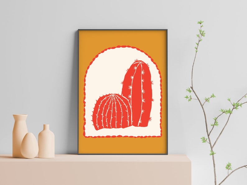 Cactus Poster Digital Printable Poster Digital Download Poster Download ...