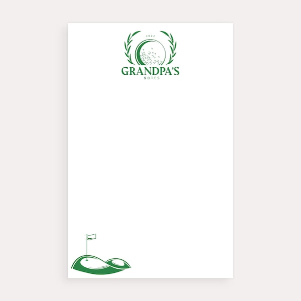 Golf Notepads - Etsy