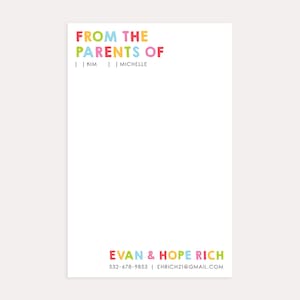 From the Parents of Notepad Custom Colorful Stationery Personalize ...