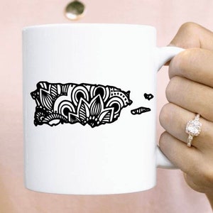 Boricua Mug, Puerto Rico Mandala, Personalized Mug, Perfect Gift,gift ...