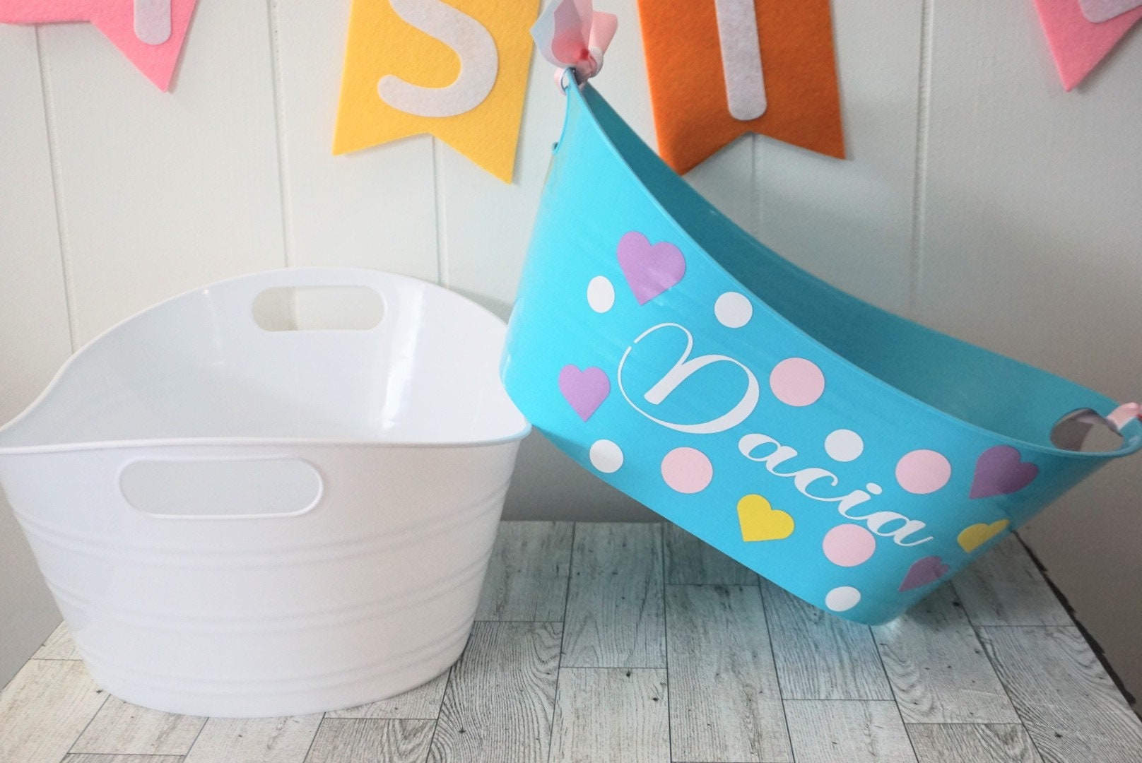 Personalized Baskets, Custom Baskets for Girls and Boys, Easter Basket ...