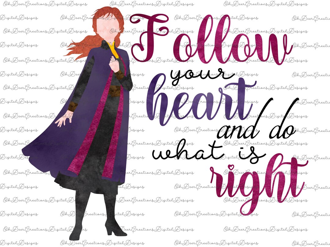 Anna Frozen PNG Sublimation Design--princess Inspirational Quotes ...