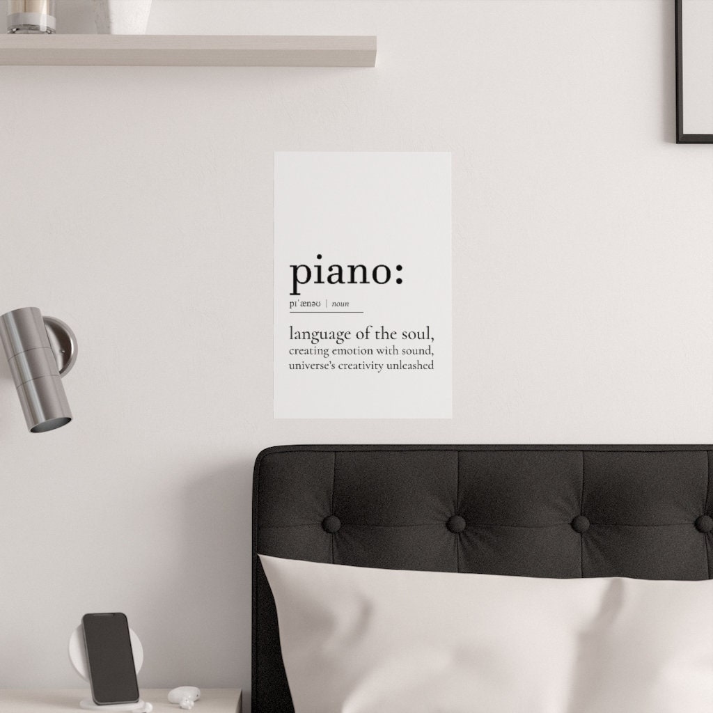 Piano Poster Piano Wall Art Decor Gift for Pianists and Piano Lovers - Etsy