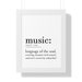 Music Poster - Music Wall Art Print Framed - Decor Gift for Musicians ...