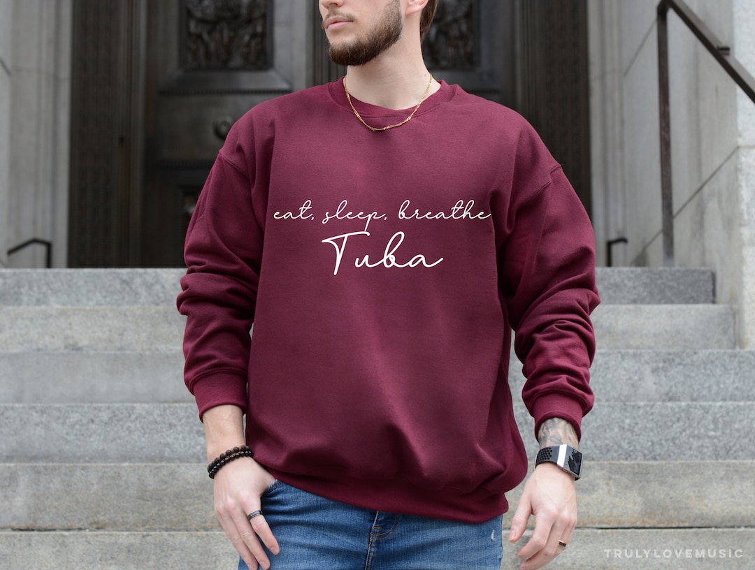 Tuba Sweat Shirt Tuba Gift - Tuba Player Sweater Him Her Men Women ...