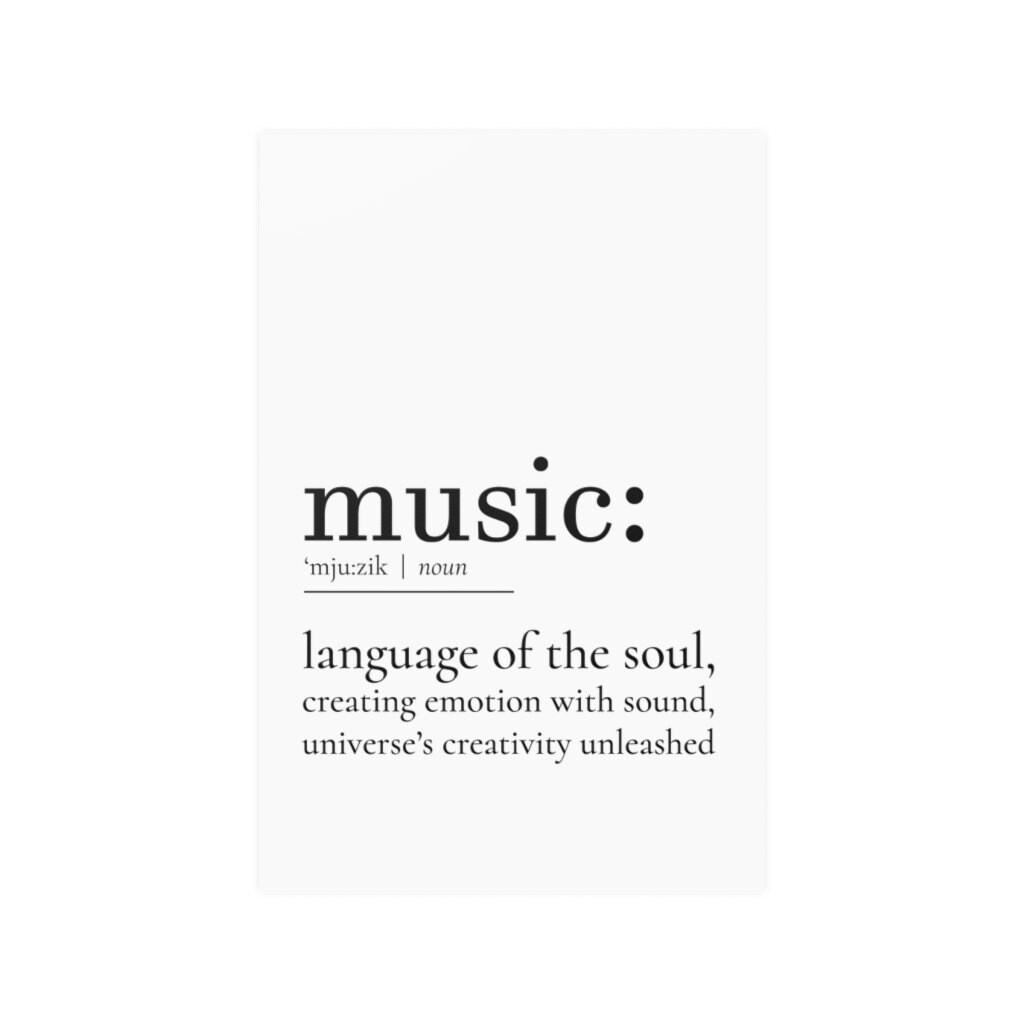 Music Poster Music Wall Art Gift for Musicians and Music Lovers - Etsy