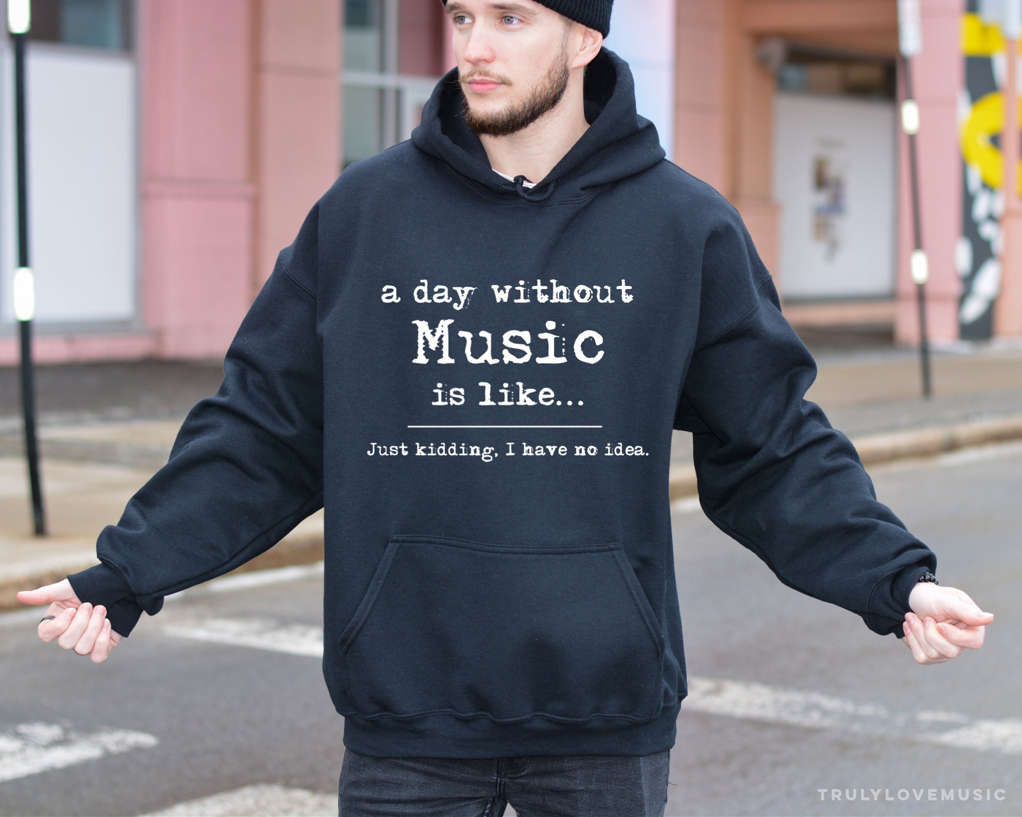 Music Hoodie Funny Music Sweatshirt Sweater - Musician Gift for Him Her ...